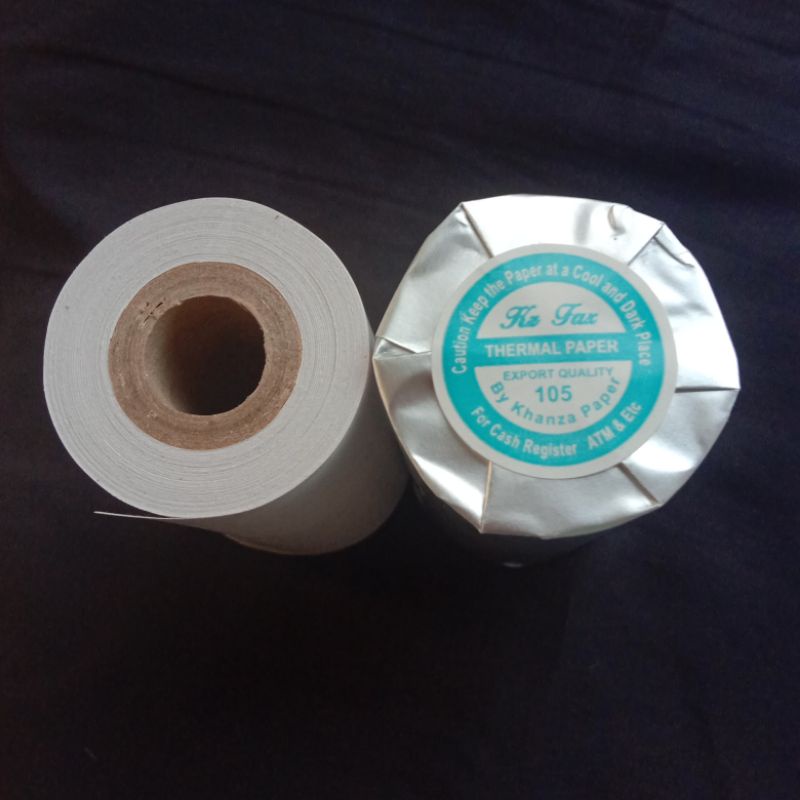 Edc thermal receipt paper size 57x40 mm 1 pack (10 rolls) | Shopee ...