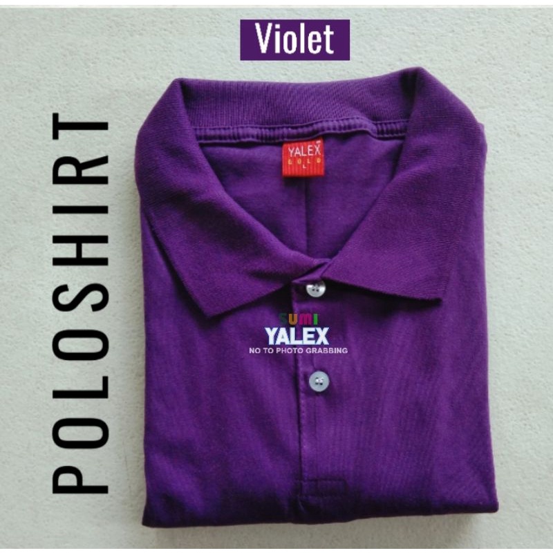 VIOLET Yalex Polo Shirt Unisex XS-2XL | Shopee Philippines