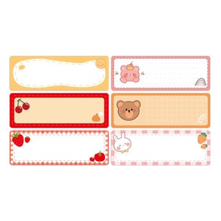 120 Pcs/Roll Cute Cartoon Name Stickers School Children Student ...