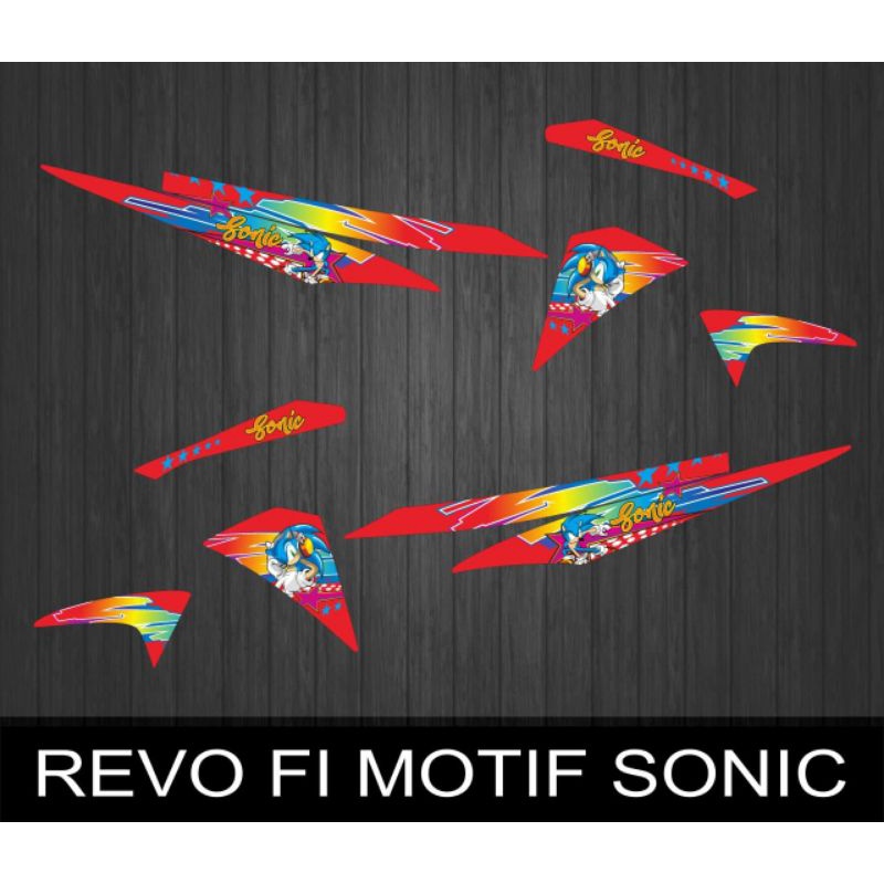 Honda REVO F1 SONIC MOTIF motorbike body striping list sticker | Shopee ...