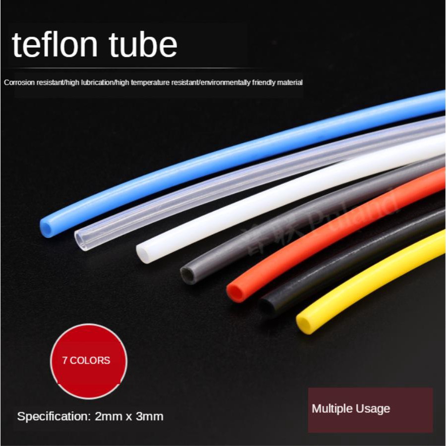 5Meters PTFE Teflon Tube ID 2mm OD 3mm Capillary Corrosion-resistant ...