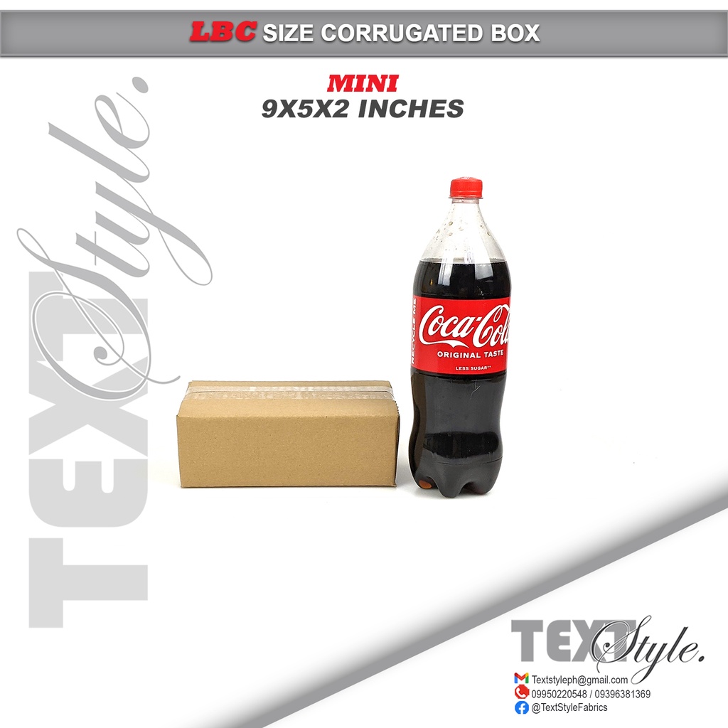 Textstyle Mini LBC Express Sizes Corrugated Cargo Shipping Boxes ...