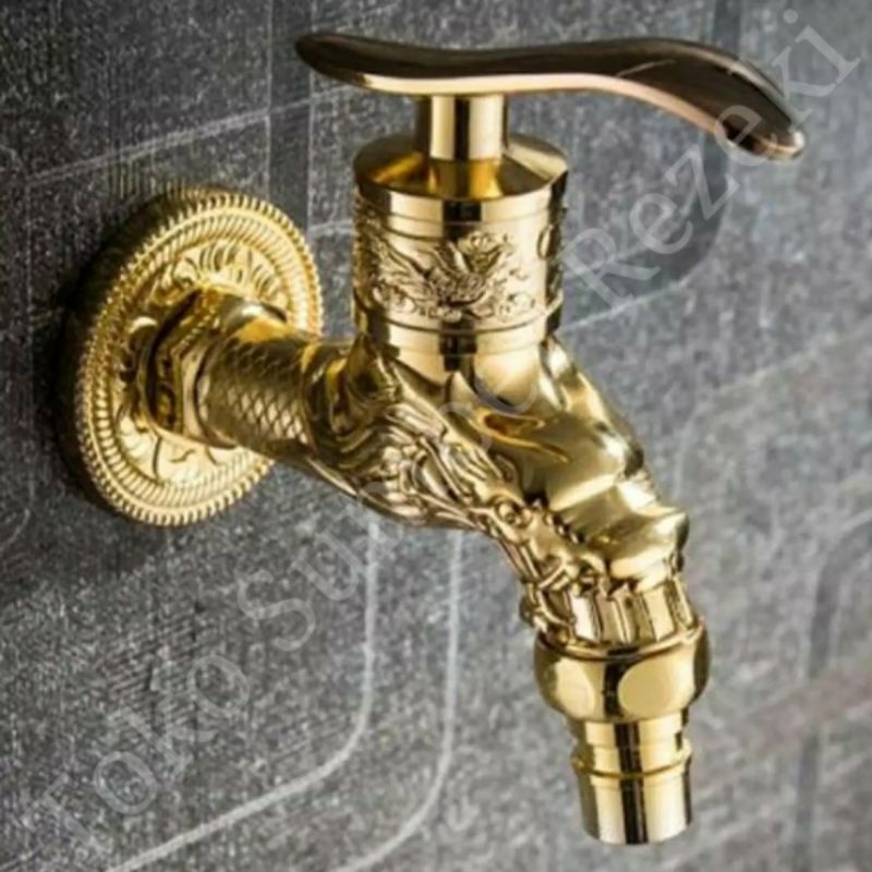 Antique Gold Dragon Faucet Ancient Water Faucet Switch On Off Water ...