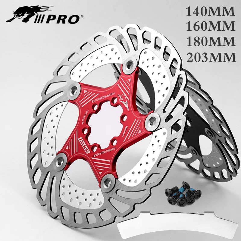 IIIPRO MTB/Road Bicycle Disc Brake Cooling Floating Rotor 140/160/180 ...