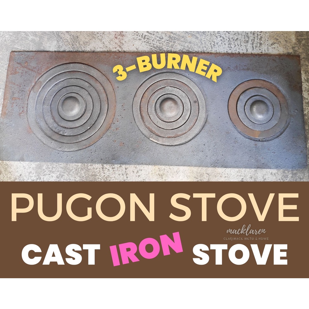Pugon Stove Cast Iron Pundido Stove Plate Three 3 Burner Panlutuan ...