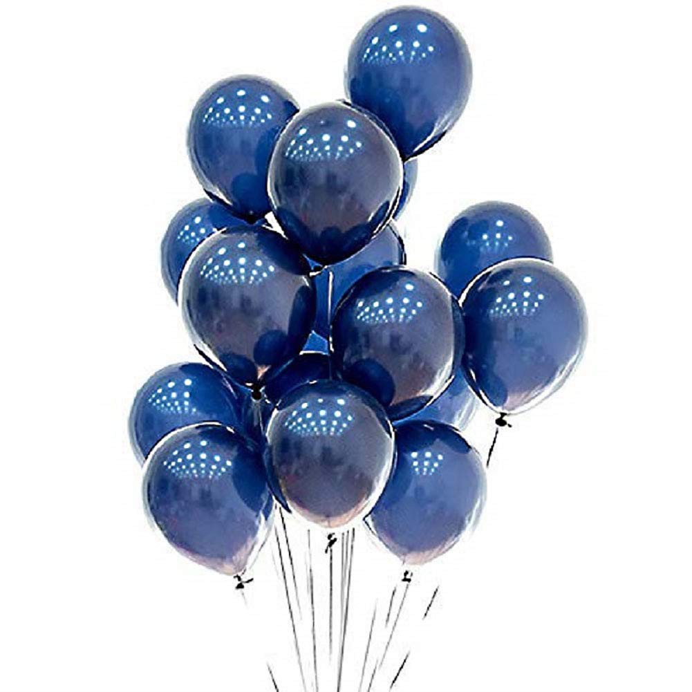 Ready Stock 50Pcs 12 Inch Royal Navy Blue Balloon Latex Midnight Blue ...