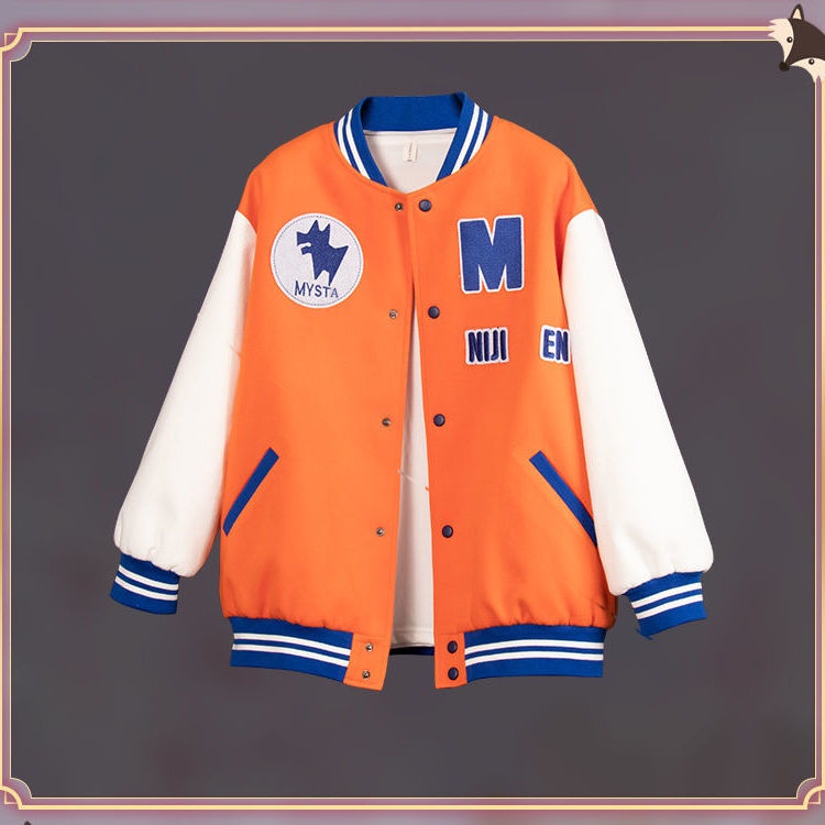 Hololive Vtuber Mysta Rias Cosplay Coat Costume Jacket Baseball Uniform ...