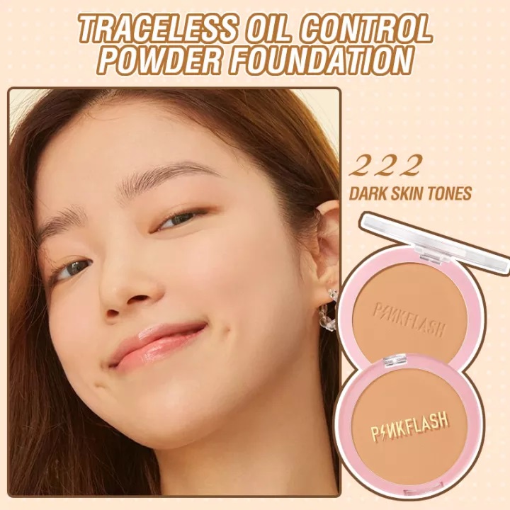 PINKFLASH Long-lasting Matte Traceless Waterproof Oil Control Pressed ...