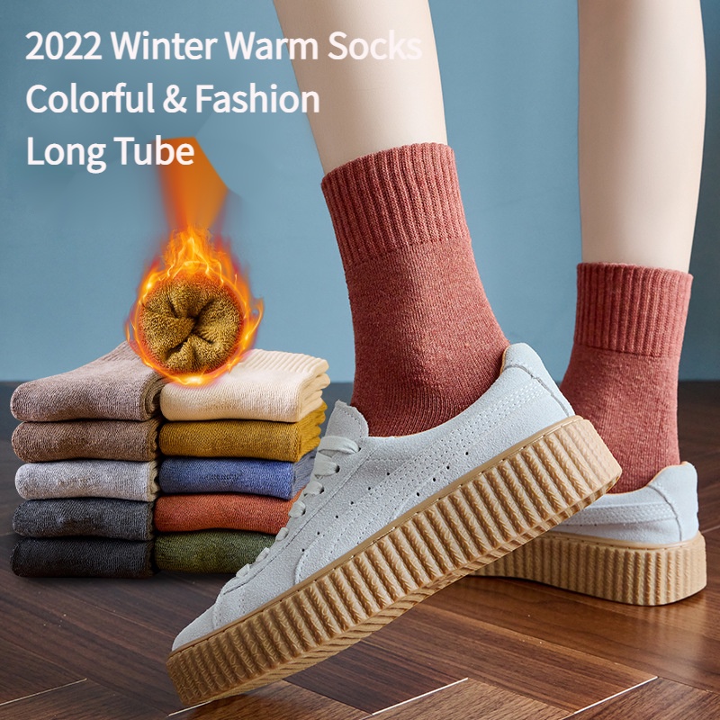 2022 Lovely Mary Janes Long Socks Thickened for Autumn and Winter ...