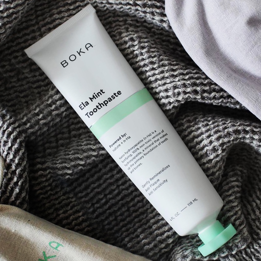 Boka Ela Mint Natural Toothpaste (Authentic) 4oz Nano-Hydroxyapatite ...