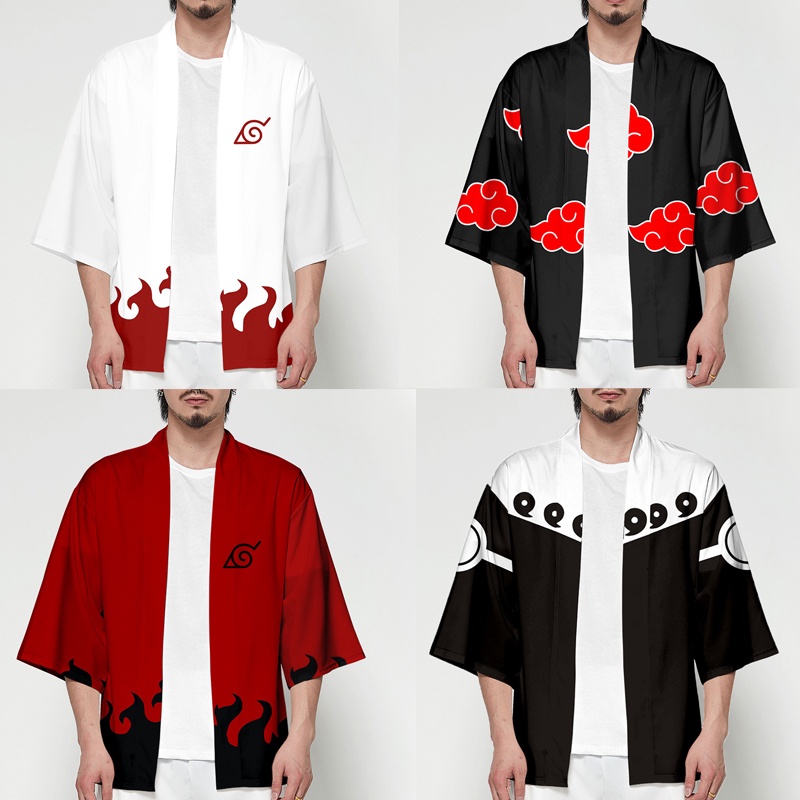 Japanese Naruto Top Shirt 3D Printed Cardigan Sunscreen Clothes ...