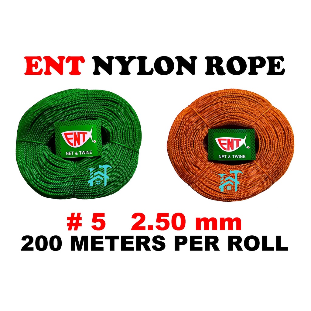 ENT NYLON ROPE EVELON CORD SIZE # 5 (SOLD PER ROLL) | Shopee Philippines