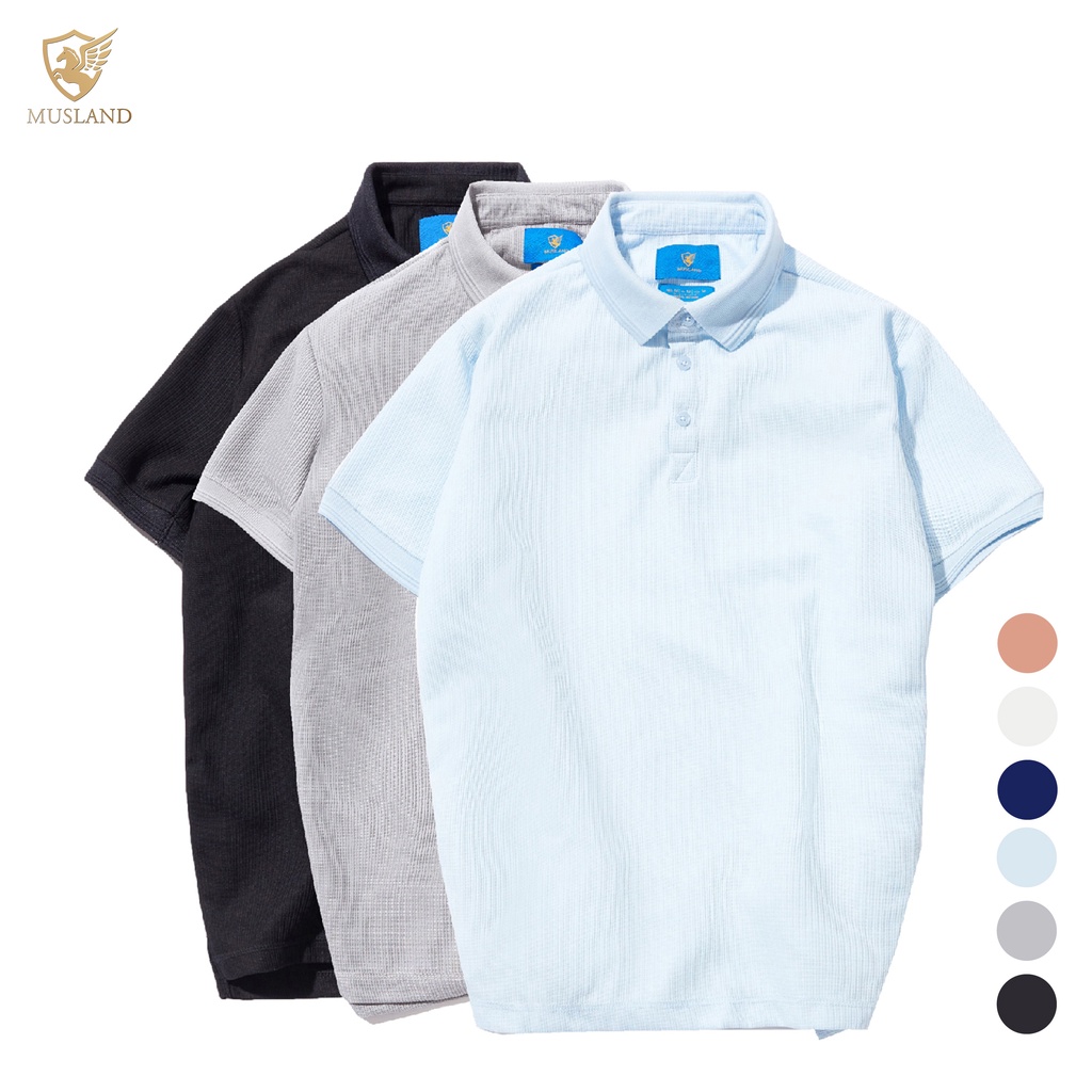Musland Supima Musland APML21002 Polo Shirt - Men's Stretch Polo Shirt ...