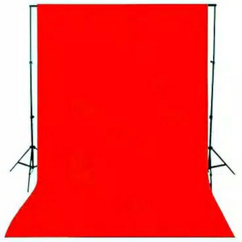 MERAH Plain Red Photo Background Backdrop 200 x 285 Cm Thick Red Screen ...
