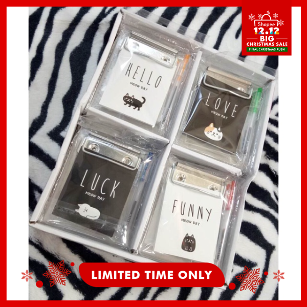 HOKKA Mini Clipboard Notebook Memo Pad Creative Office Stationary (10cm ...