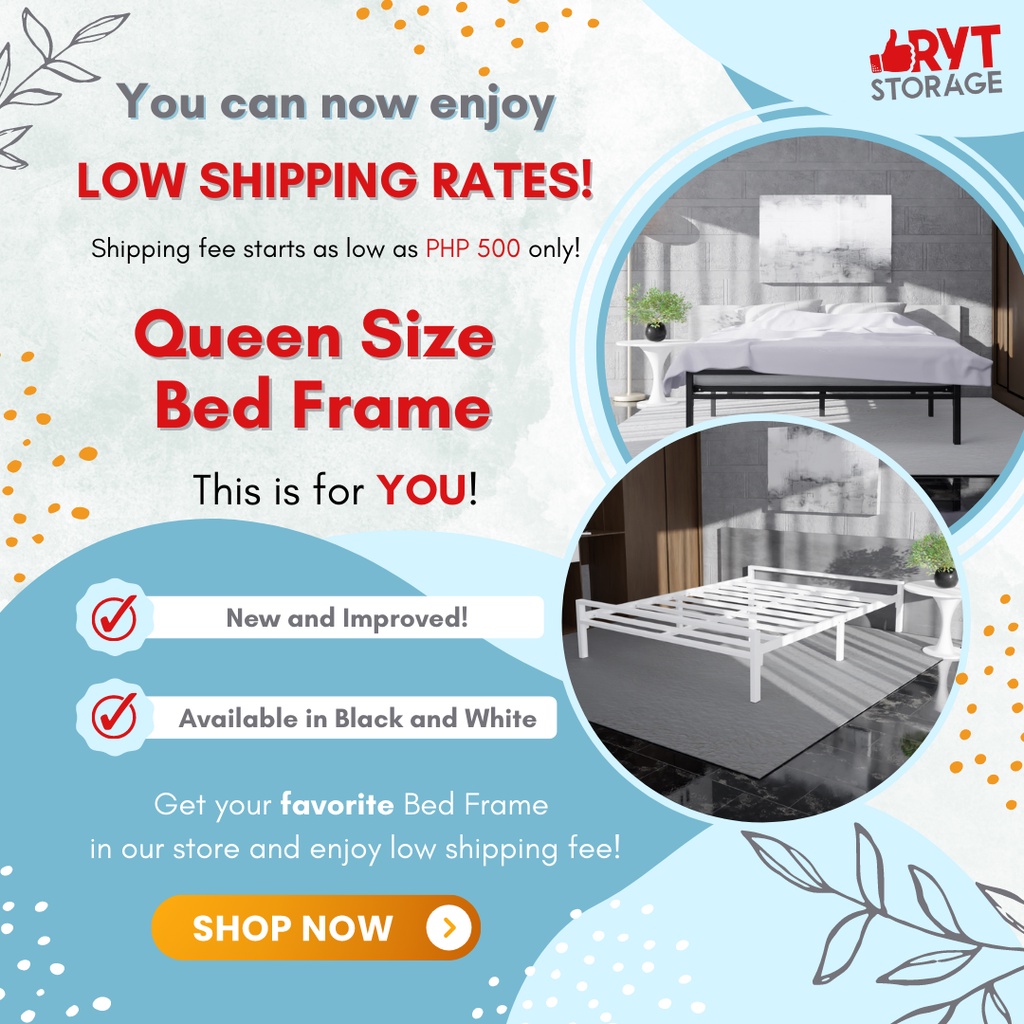 RytStorage Ben Bed Bold Series QUEEN Size Single Bed Frame (applicable ...