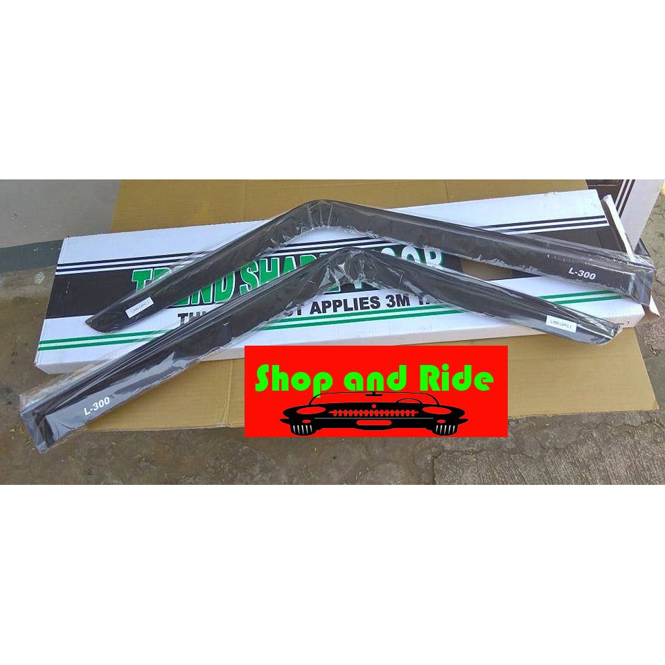 Door Rain Visor / Window Rain Gutter for Mitsubishi L300 Van (2 Doors ...