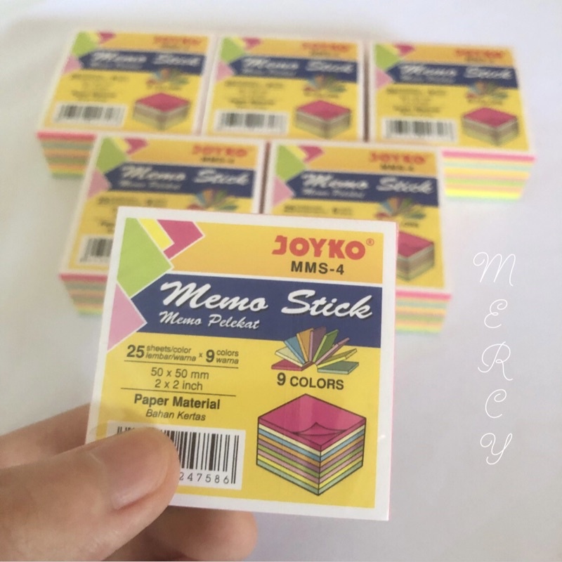225 Sheets - Memo Stick - Sticky Note - Memo Paper - Memo Paste MMS-4 ...