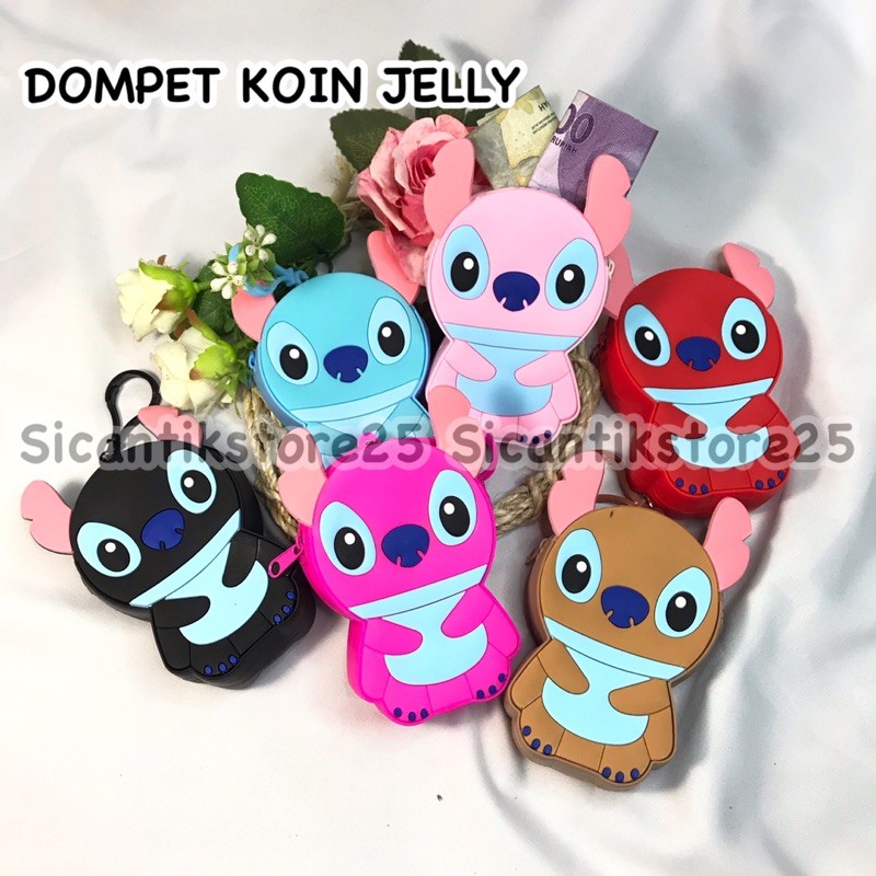 Stitch character coin wallet / Headboard wallet / stitch coin Jelly ...