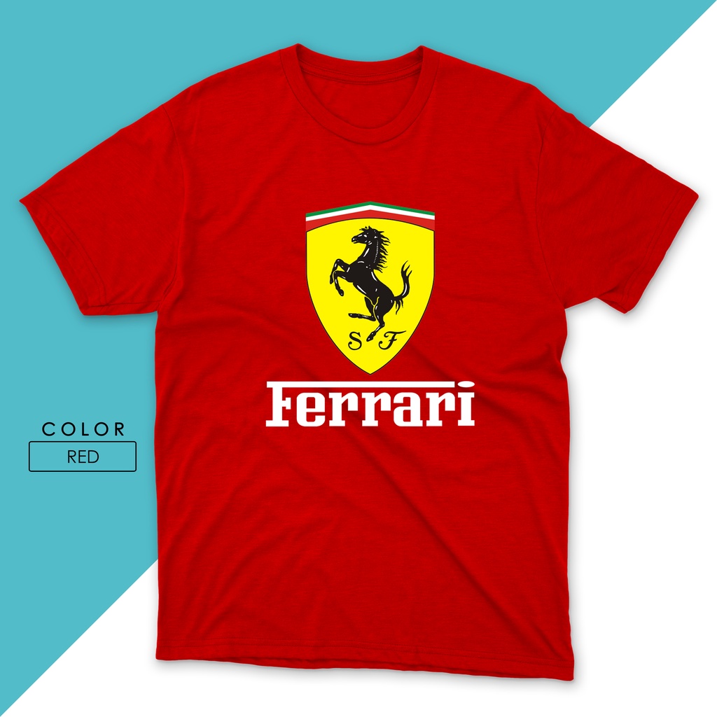 Ferrari Car Brand Logo High Quality Shirt (LC4) | Shopee Philippines