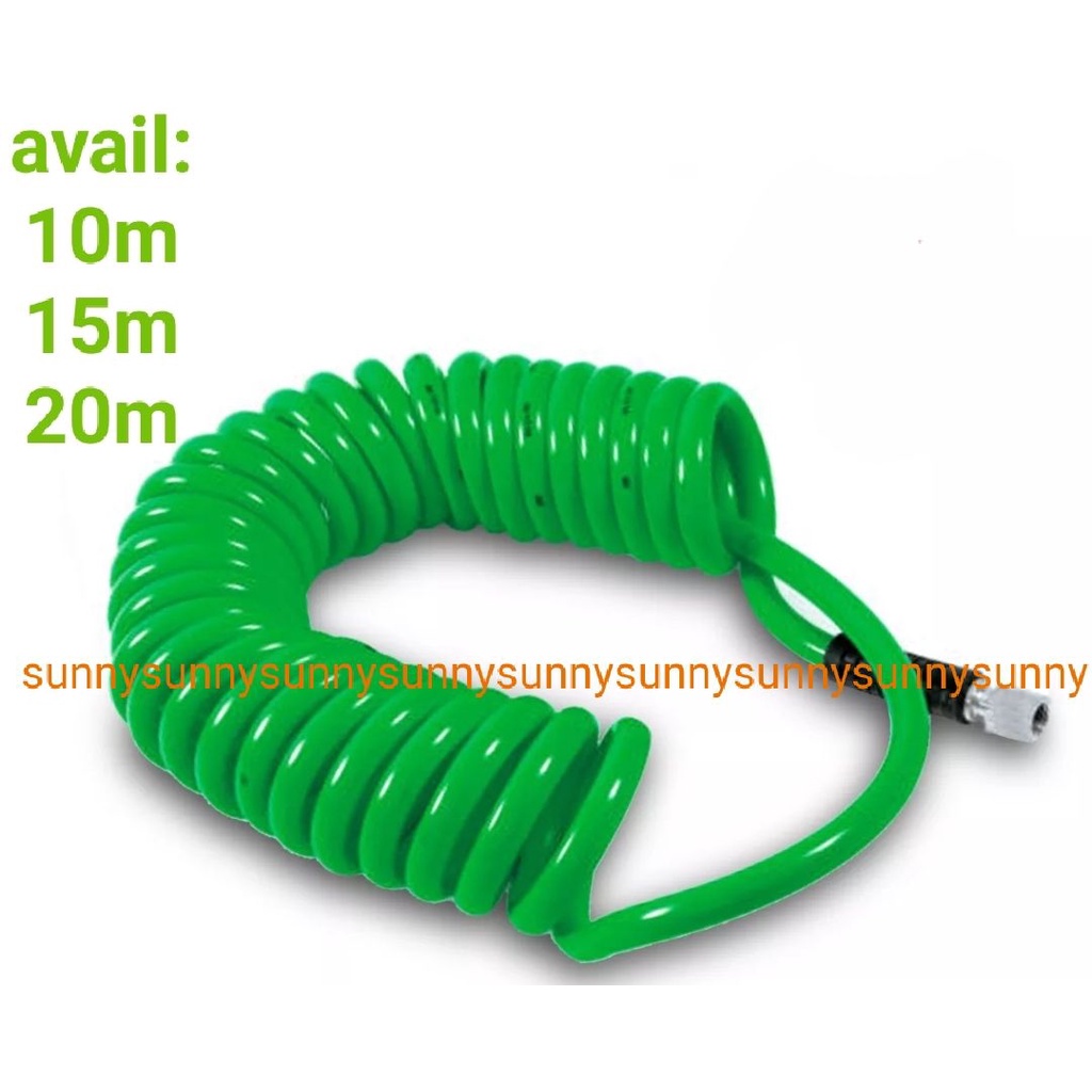 HOYOMA JAPAN Flexible PU Recoil Hose Spring Tube For Compressor Air ...