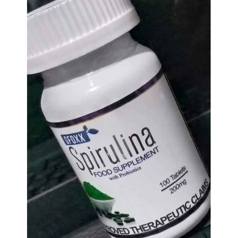 GFOXX Spirulina Food Supplement with Probiotics (100 tablets) | Shopee ...