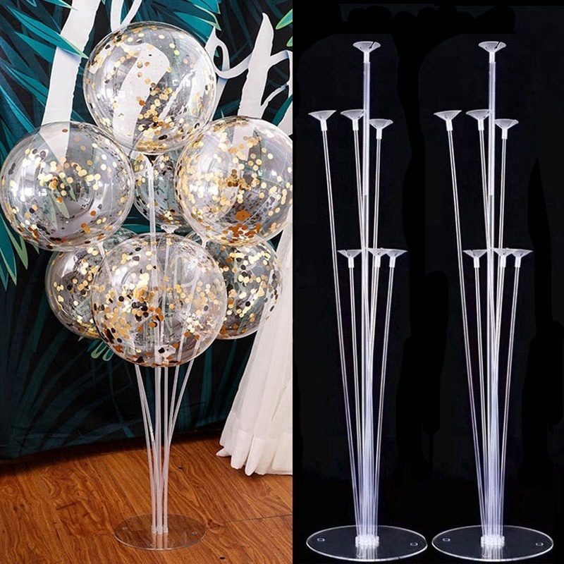 1set Balloon Stand Kit Glowing balloon handle desktop Birthday Wedding ...