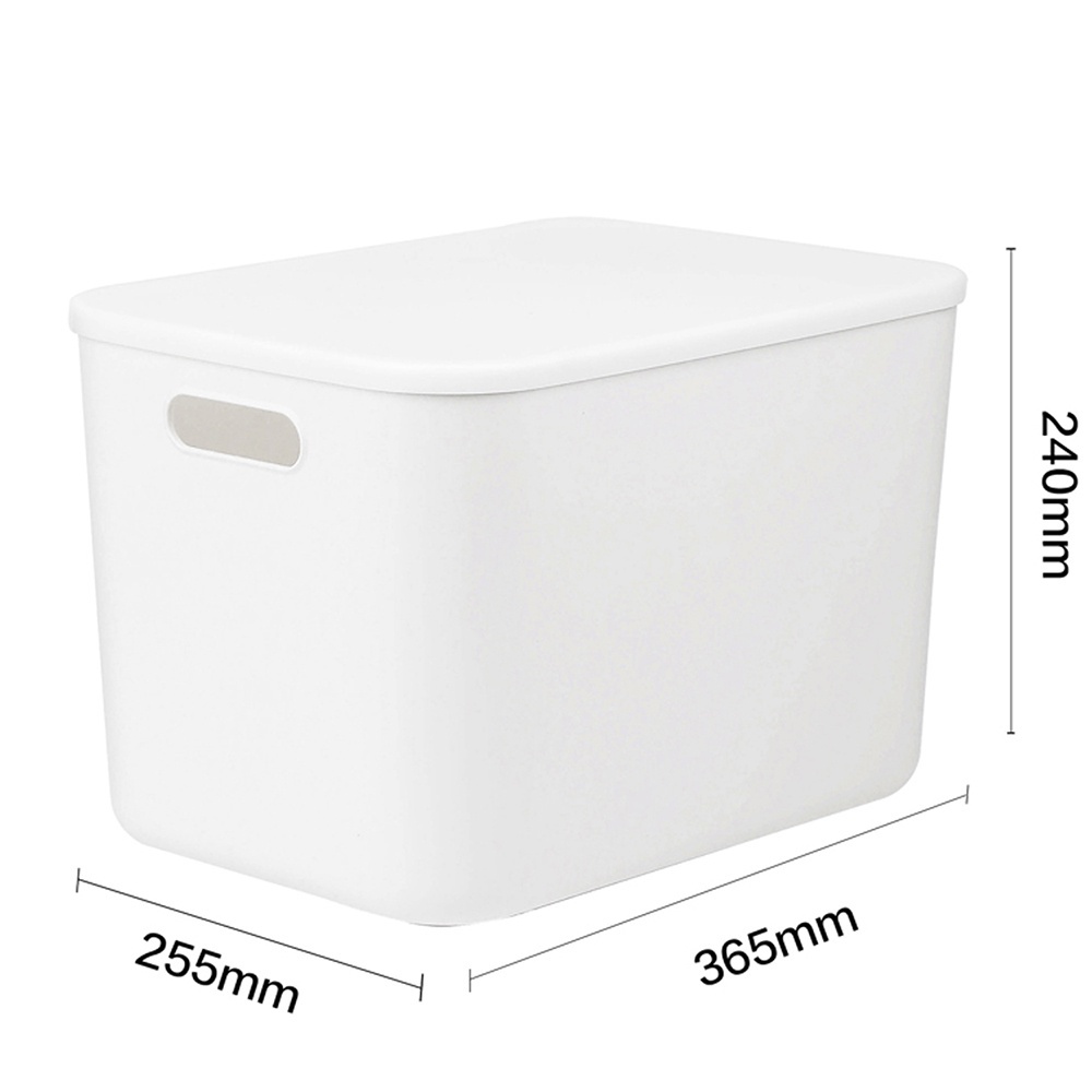 Vusign by Deli Storage Box Stackable Basket Bin with Lid Space Saver ...