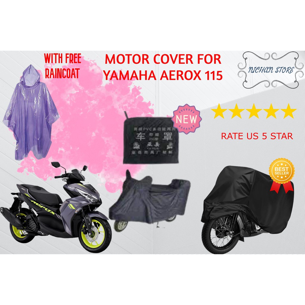 Nc Motor Cover For Yamaha Aerox 155 Water Proof Cover | With Free ...