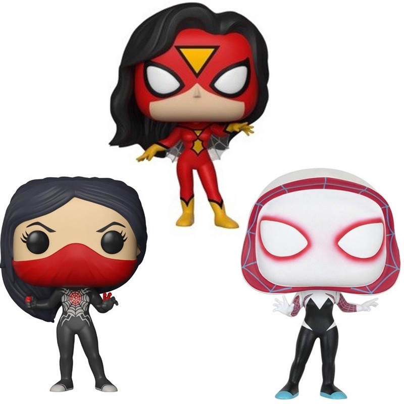 Funko Pop! Marvel: Classic Spider-Woman Spider Gwen Spider Silk Bobble ...
