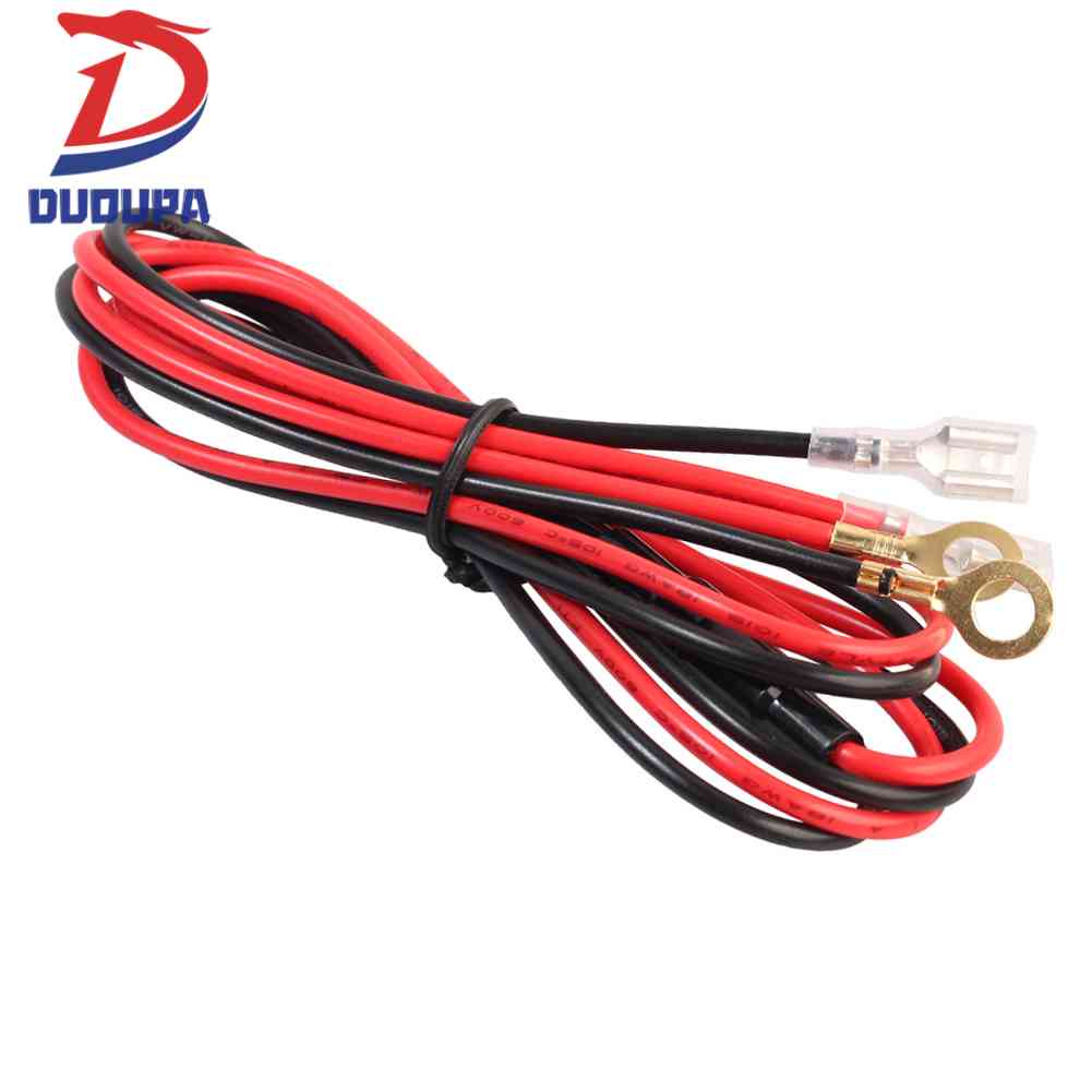 Car Cable 1m/3.3ft 18AWG 10A Powe Cable Wire Cord w/ Fuse | Shopee ...