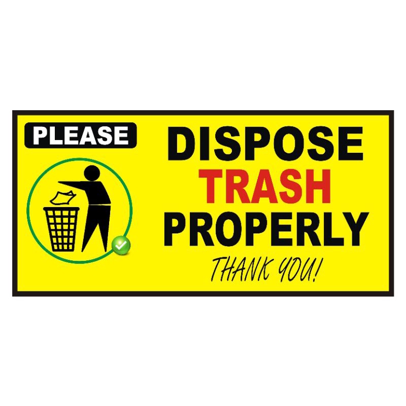 4 by 8 signage yellow signage garbage signages reduce reuse signage ...