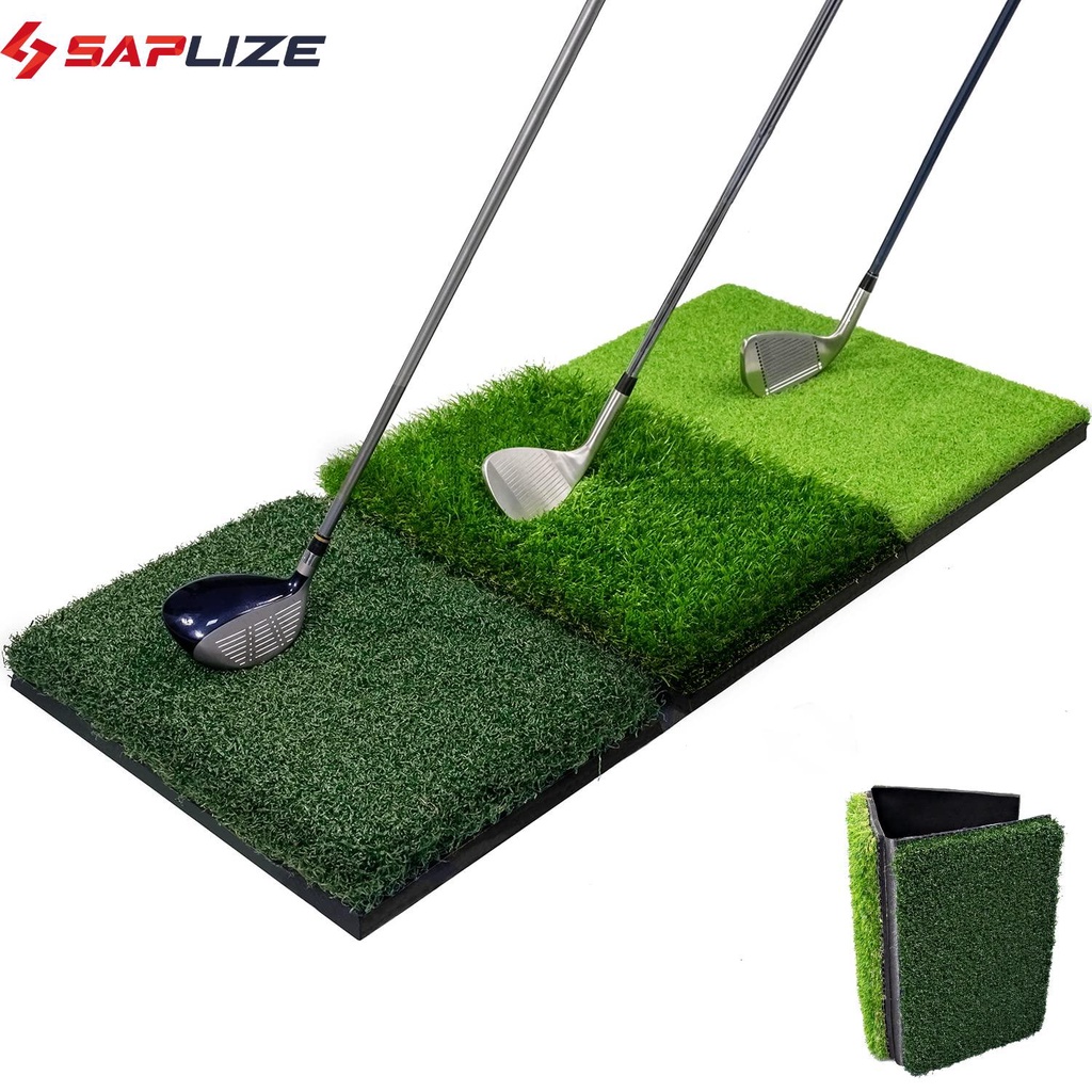 SAPLIZE Large Size Golf Mat, Four Size Options, Portable Golf Practice ...