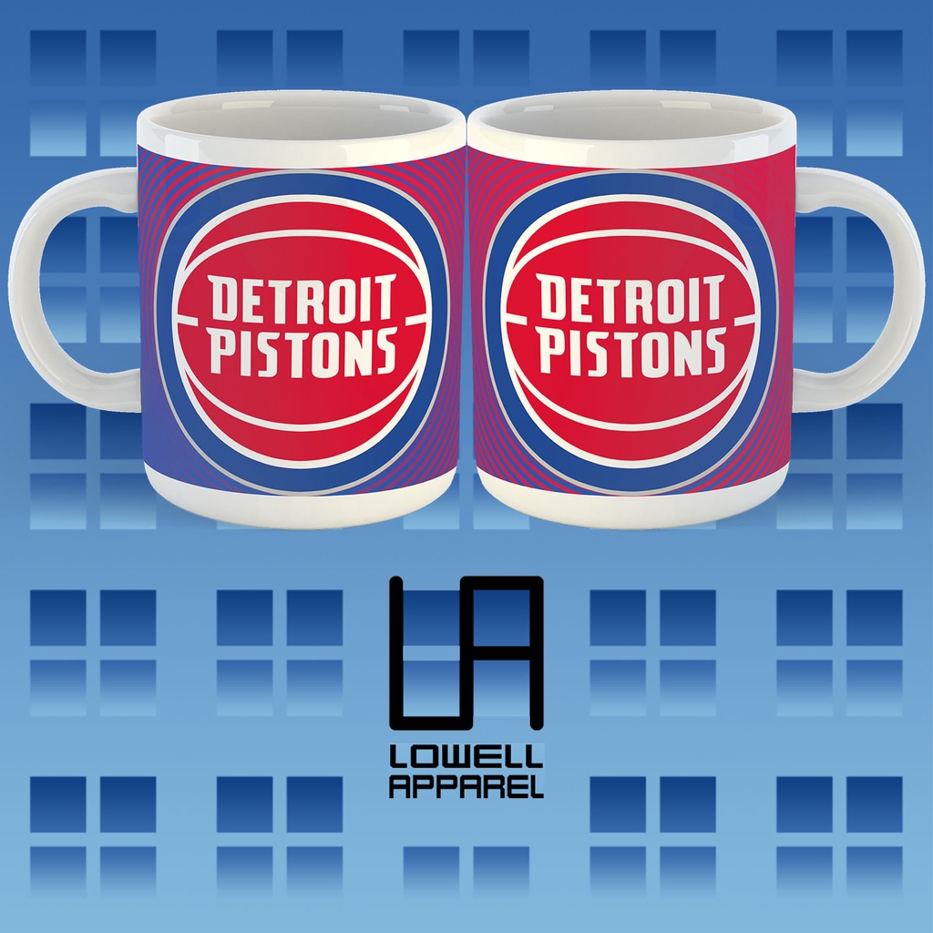 Detroit Pistons Logo NBA Basketball Sports Mug Gift - Sublimation Print ...