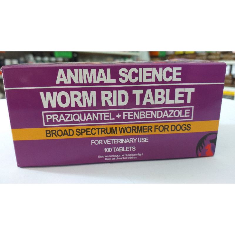 ﹍Worm Rid Tablet (Dewormer For Dogs) Praziquantel+Fenbendazole (Sold ...