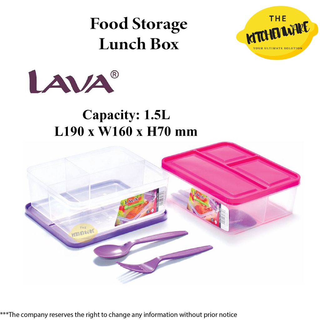 LAVA BPA free Plastic Lunch Box / Food Container / Multipurpose ...