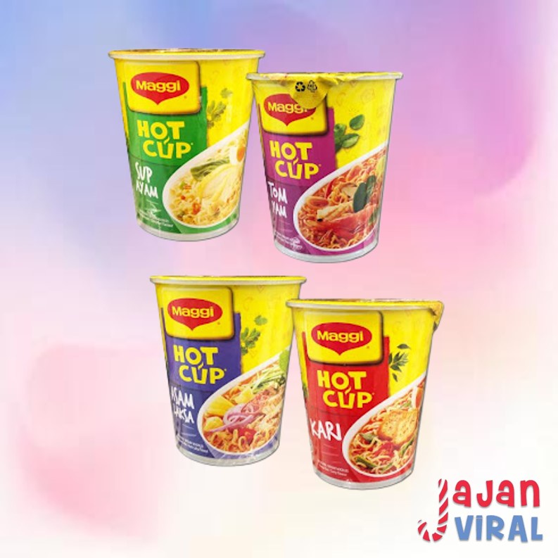 Maggi Hot Cup Chicken Noddles / Curry / Tom Yam / Laksa Acid (1PCS ...