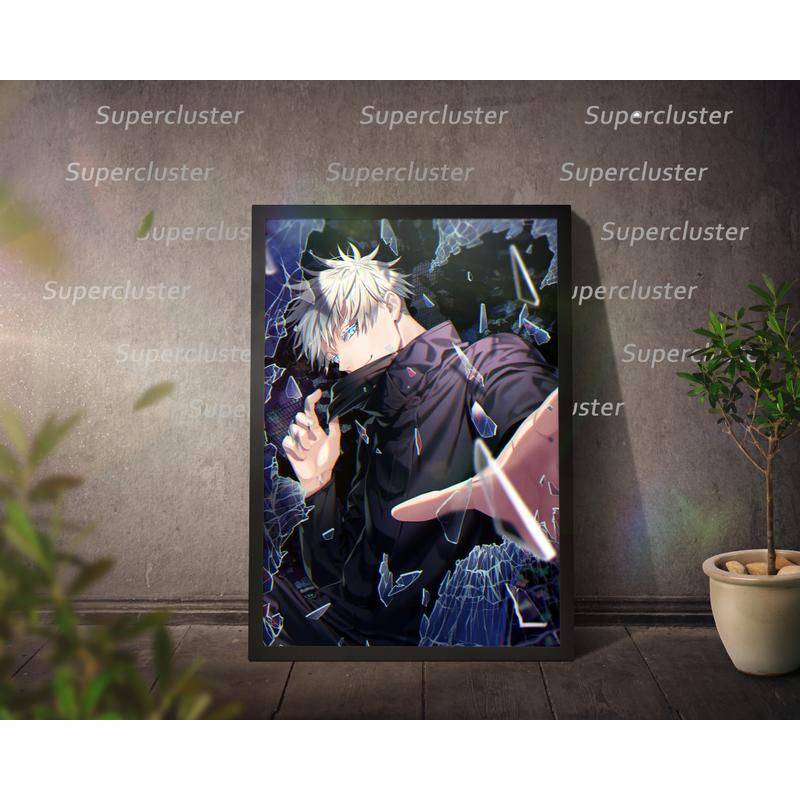 Jujutsu Kaisen Canvas Gojo Penetrate Anime Painting 2022 new Poster ...