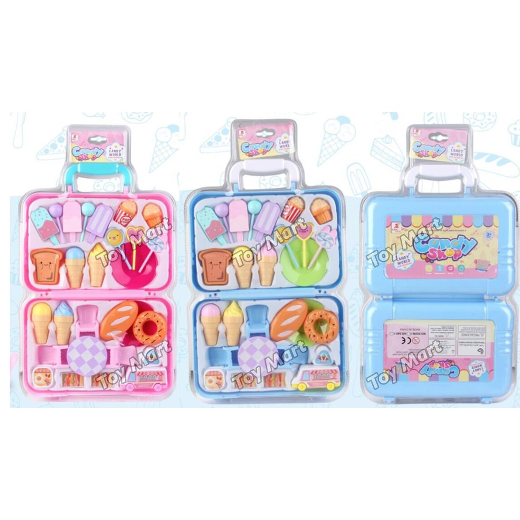 Candy Store Dessert Donut Ice Cream Play Set Toy Set Pink/Blue Children ...