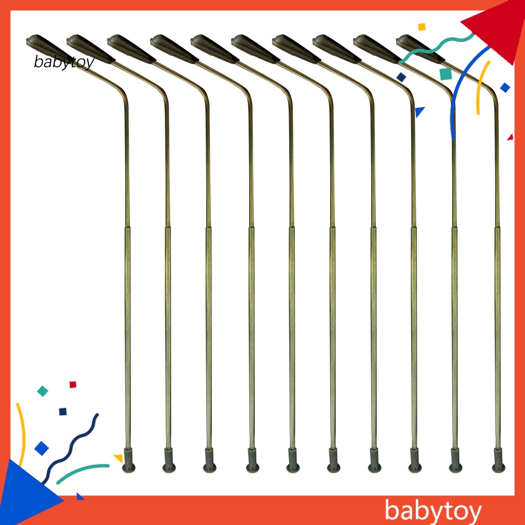 BABY 10Pcs 1:75 Scale DIY Model Miniature Railway Train Lamp Post ...