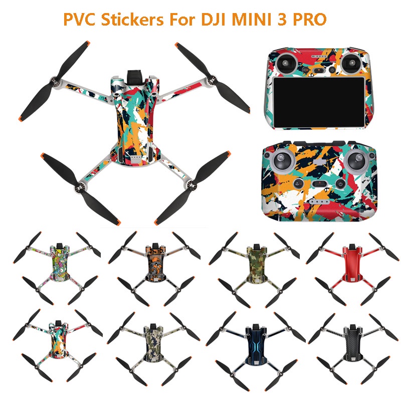 DJI Mini 3 Pro Stickers Drone Protective Film Waterproof Remote Decals ...