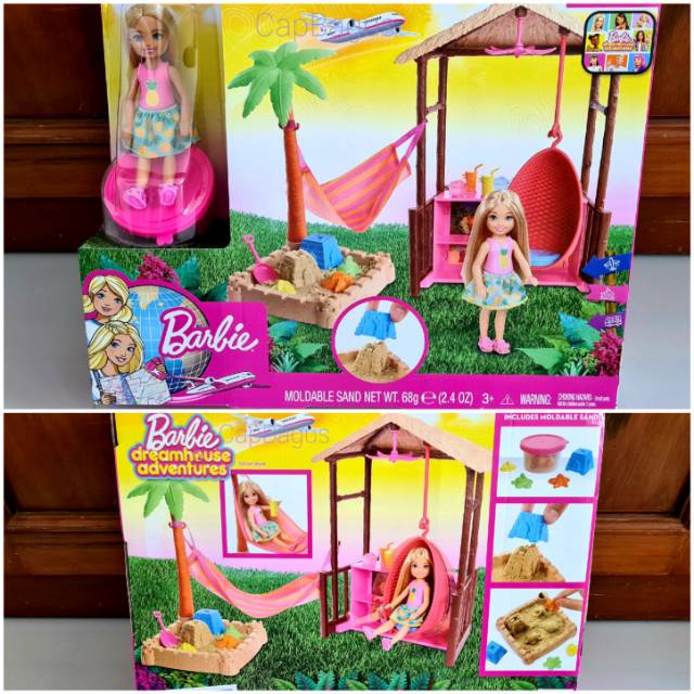 Barbie chelsea Tiki Hut barbie Doll house Beachside Shop Not chelsea ...