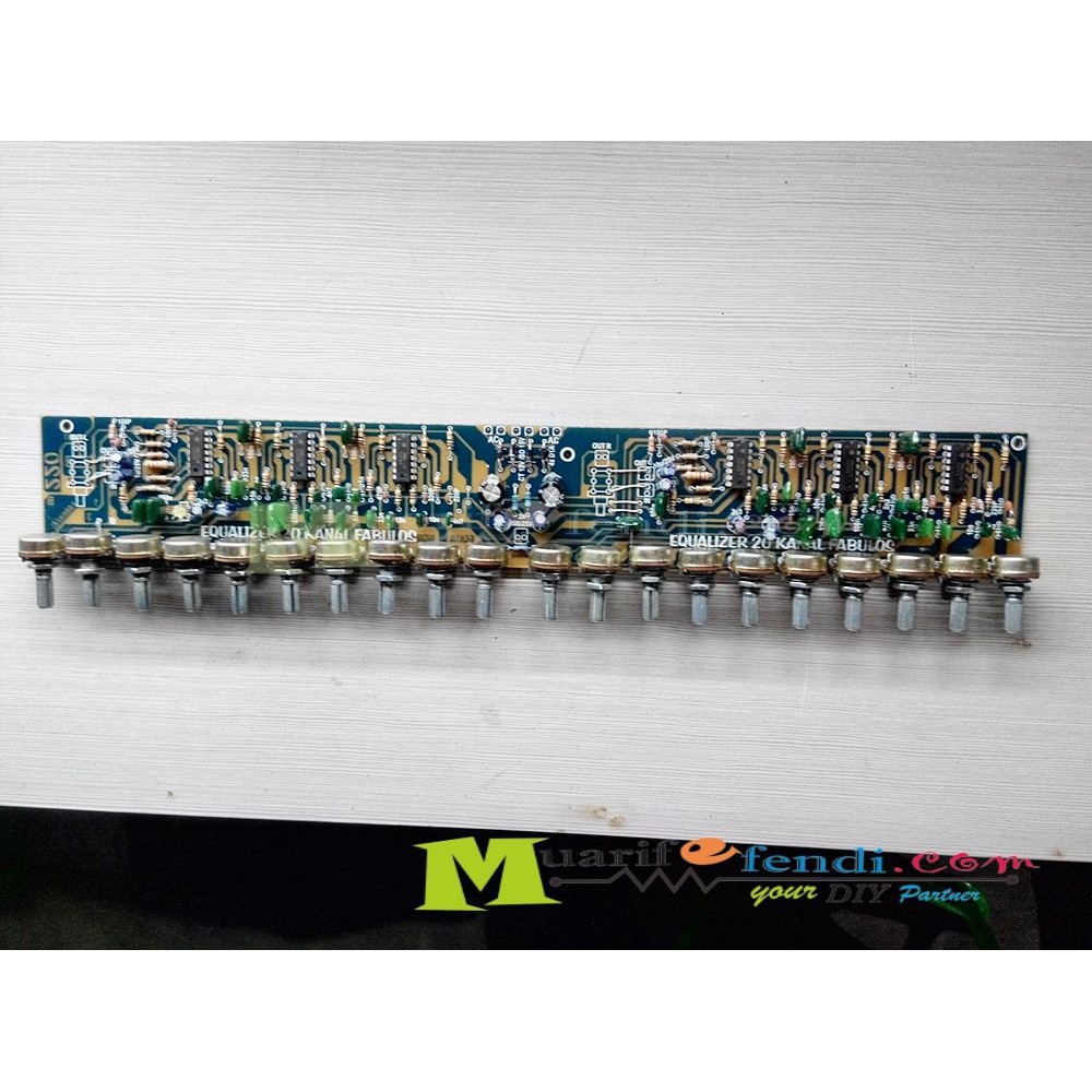 Equalizer KIT 20 Channel Stereo Potentio Swivel OpAmp Tone Control ...