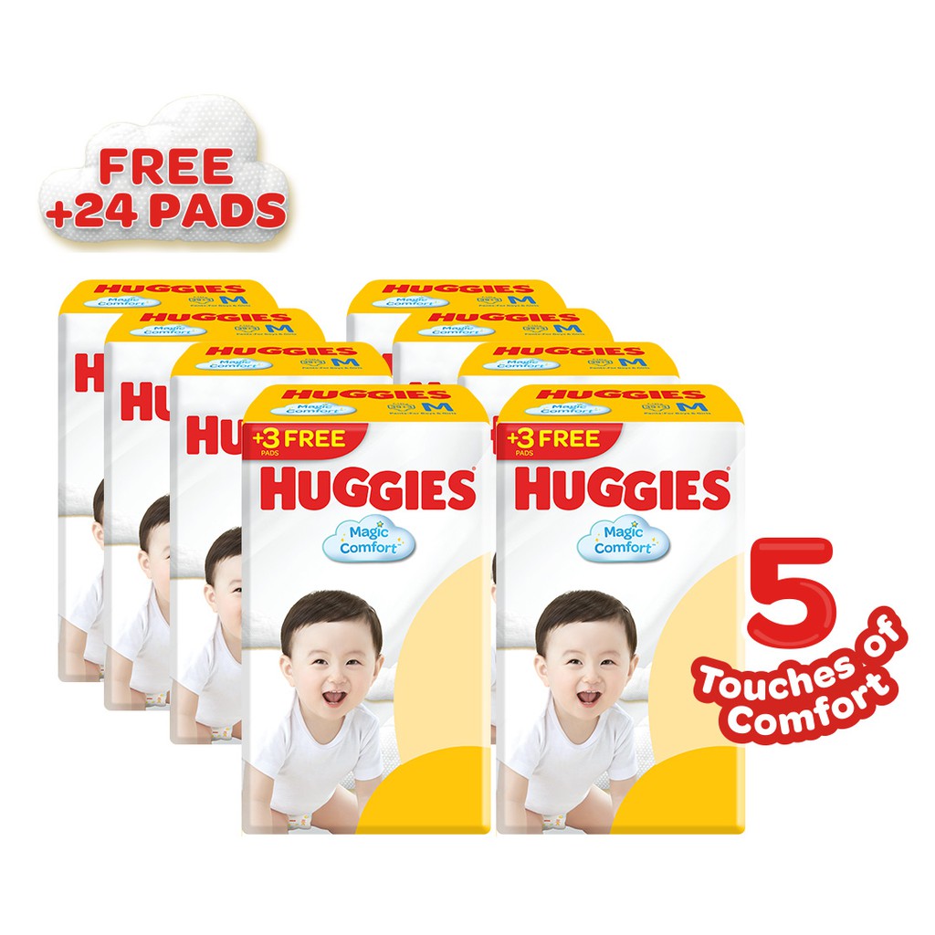 Huggies Magic Comfort Jumbo Medium - 42 pcs x 8 packs (336 pcs ...