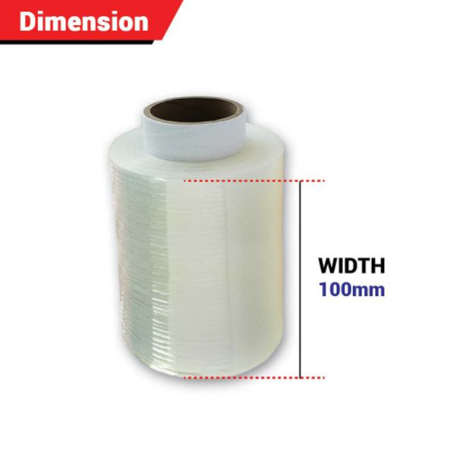 Clear Mini Stretch Film/Wrapping Film - 100mm (300g x 1 Roll) | Shopee ...