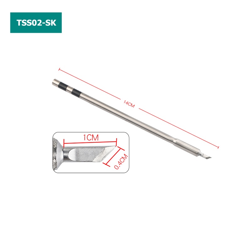 QUICK TS1200A Lead Free Soldering Iron Tip TSS02-SK TSS02-I TSS02-3C TSS02-J TSS02-K TSS02-SK-01 ...