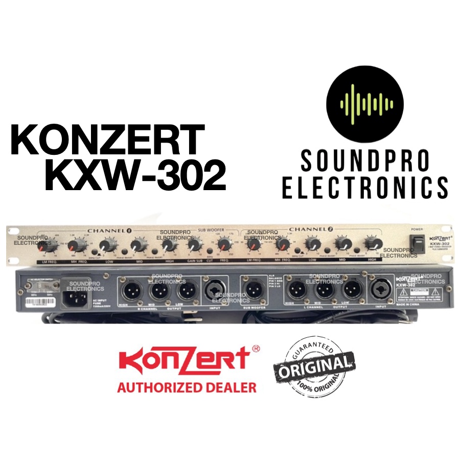 ORIGINAL KONZERT KXW-302 3Way Stereo Crossover Plus Subwoofer | Shopee ...