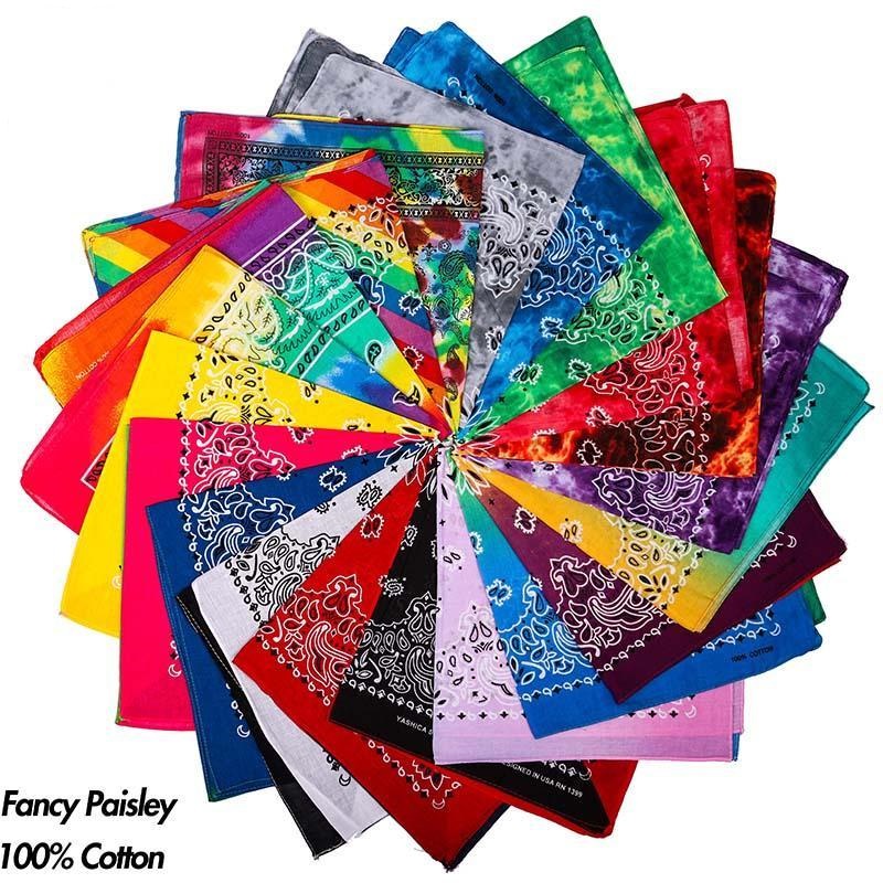 Bandana Panyo 100% Cotton Fashion Hip Hop Colorful Paisley Bandana ...