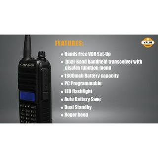 CIGNUS VALUE MODEL UV-86 DUAL BAND 5WATTS Two Way Radio | Shopee ...