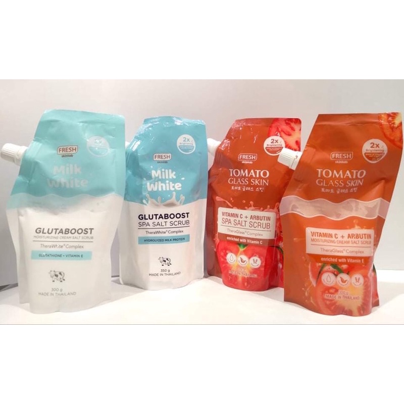 FRESH SKINLAB SPA SALT SCRUB TOMATO/MILK WHITE | Shopee Philippines